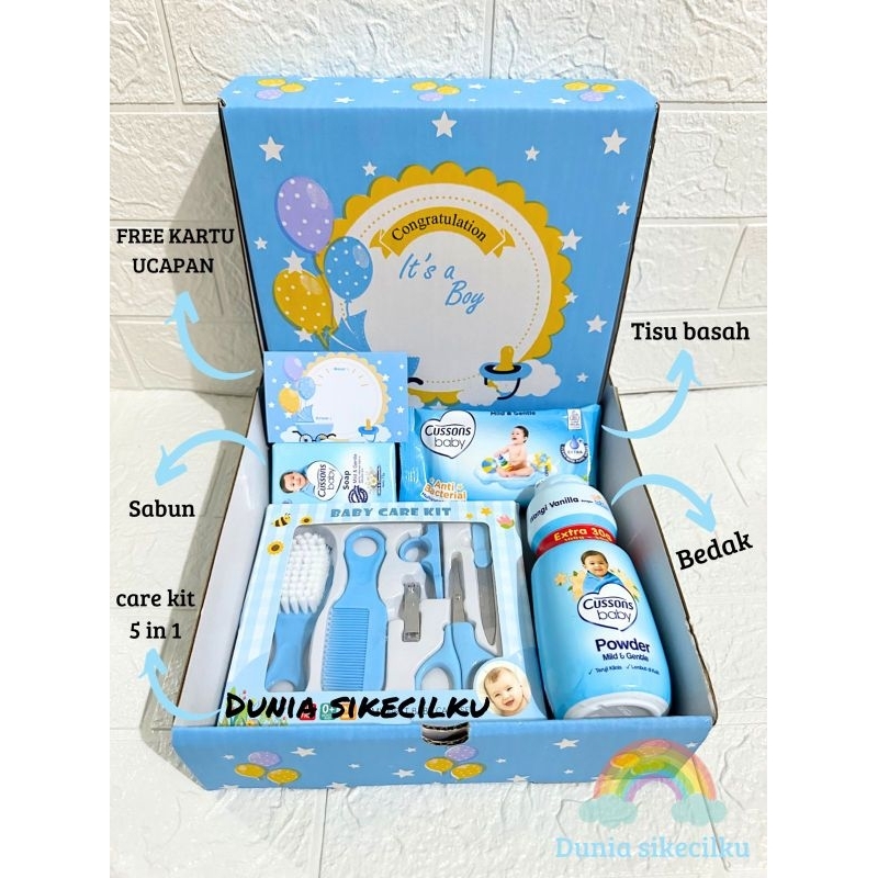 Jual CARE KIT 6 in 1 hampers baby / kado bayi / gift baby premium ...
