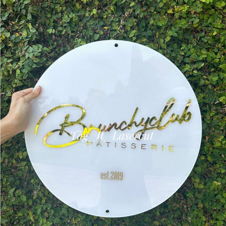 Jual CUSTOM Akrilik Signage Plang Papan Nama Toko Acrylic Sign Logo ...