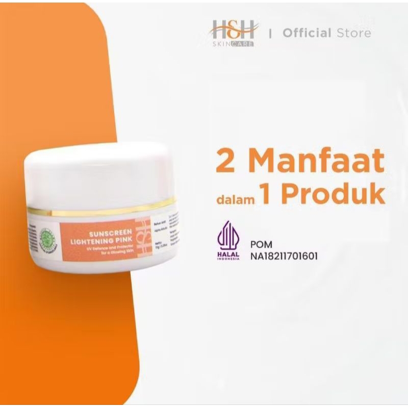 Jual Sunscreen Lightening Pink 10g || H&H | Shopee Indonesia
