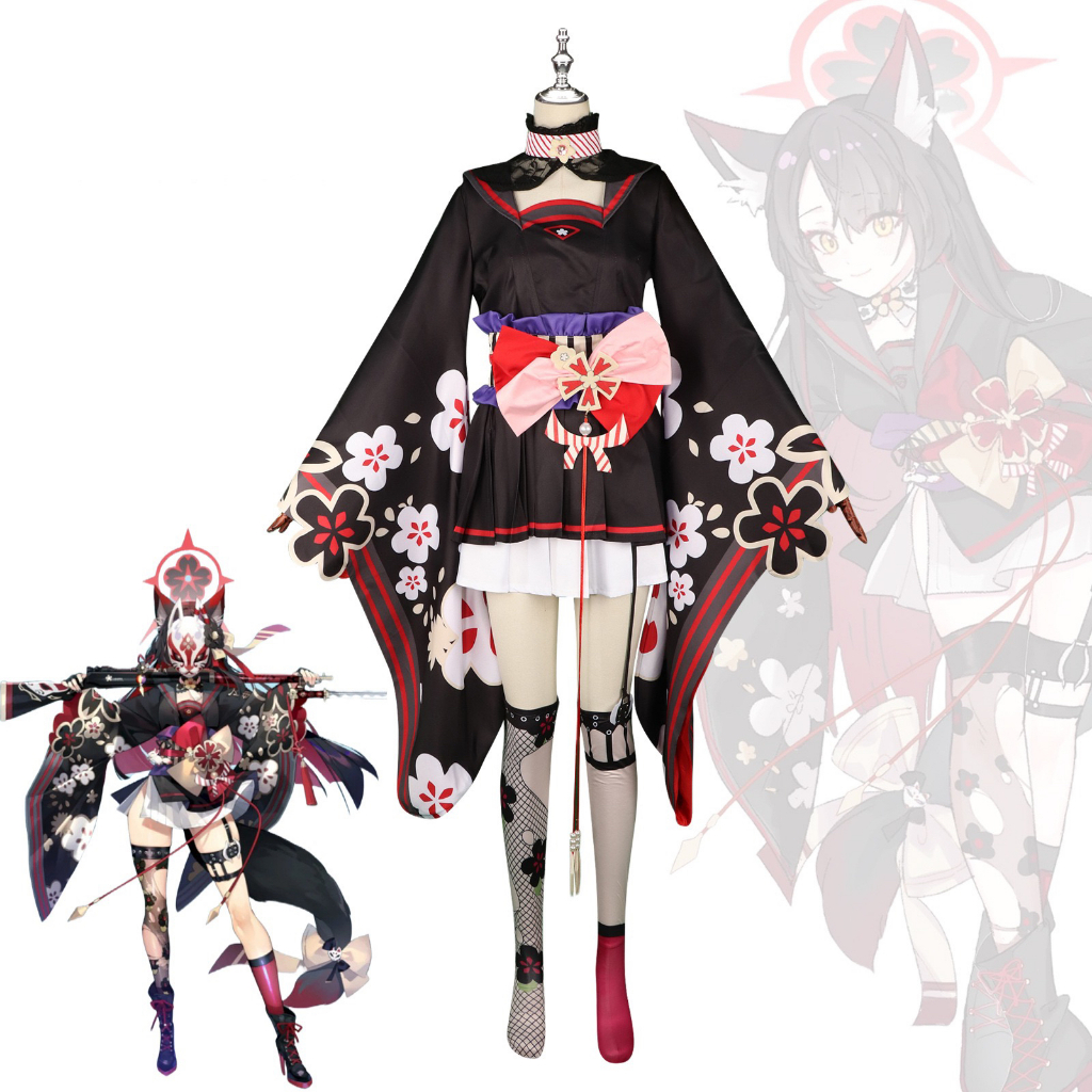 Jual Game Blue Archive Kosaka Wakamo Cosplay Costume Jk kimono Anime ...