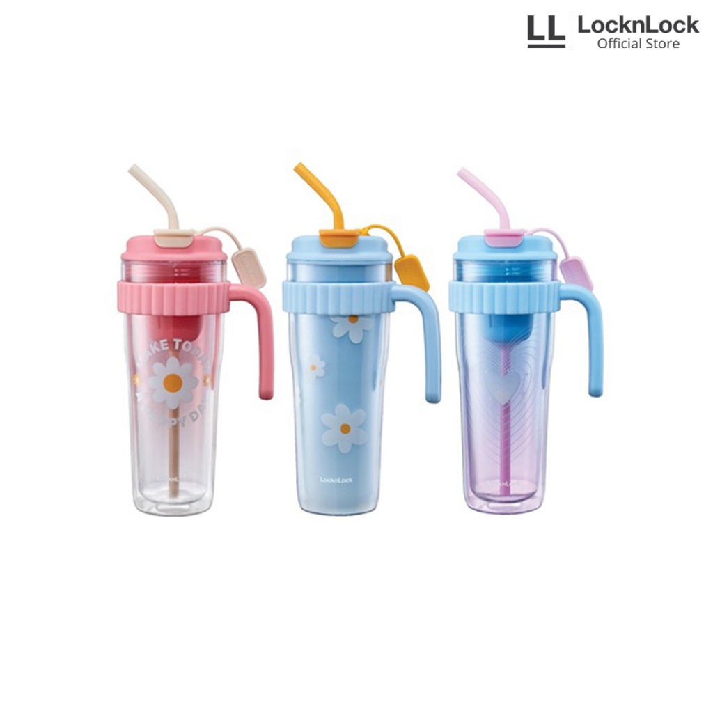 Jual LocknLock Botol Minum Spring Double Wall Cold Cup 890ml - HAP538 ...
