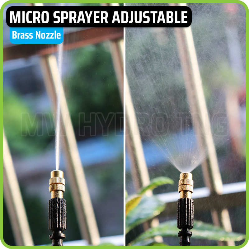 Jual Micro Sprayer Adjustable, Brass Nozzle | Nozzle Semprot Mikro ...