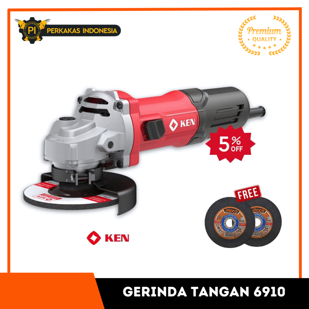 Jual Gerinda Tangan Listrik KEN 9610 4inch Electric Angle Grinder 4 ...