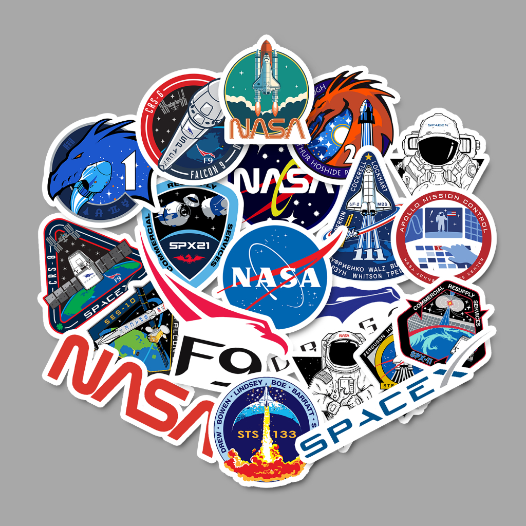 Jual STICKER PACK - NASA & SPACEX | STICKER KOPER STICKER TUMBLER ...