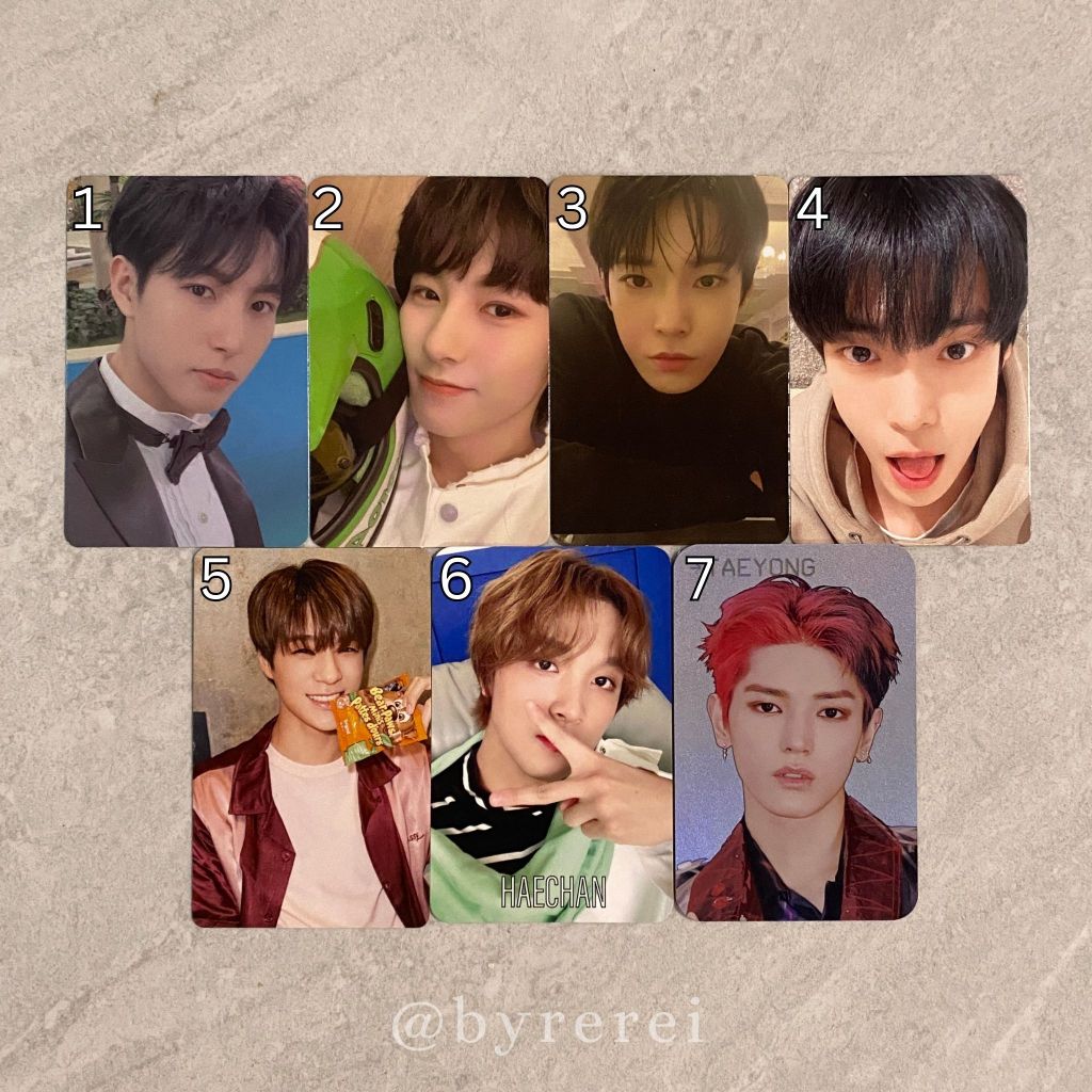 Jual NCT Official Photocard PC Jeno Renjun Doyoung Haechan Taeyong We ...