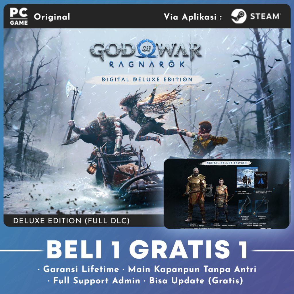 Jual GOD OF WAR RAGNAROK DELUXE EDITION ORIGINAL PC | Shopee Indonesia