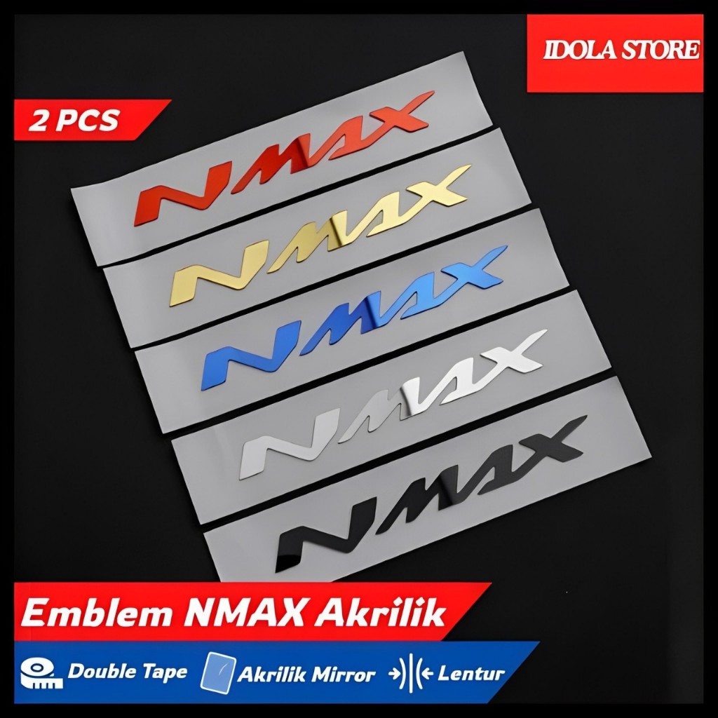 Jual Tulisan NMAX Jepang Timbul 3D Logo NMAX Timbul Stiker NMAX Mirror ...
