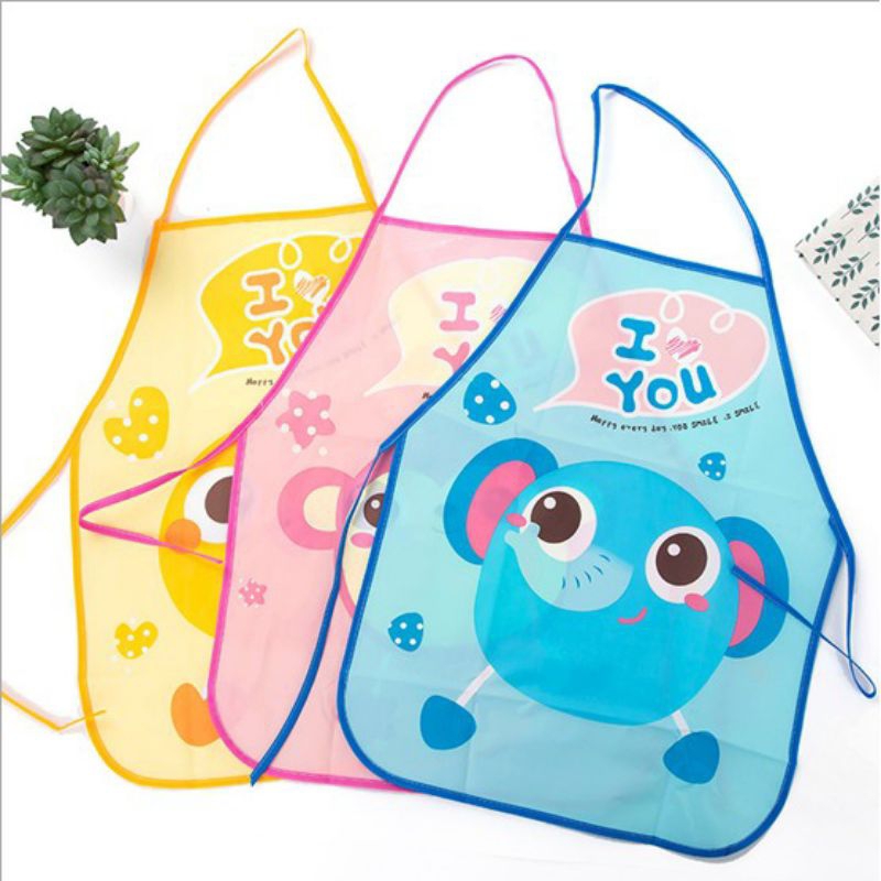 Jual Apron Anak Sensory Play Masak Melukis Pelindung Kotor Sekolah Les ...