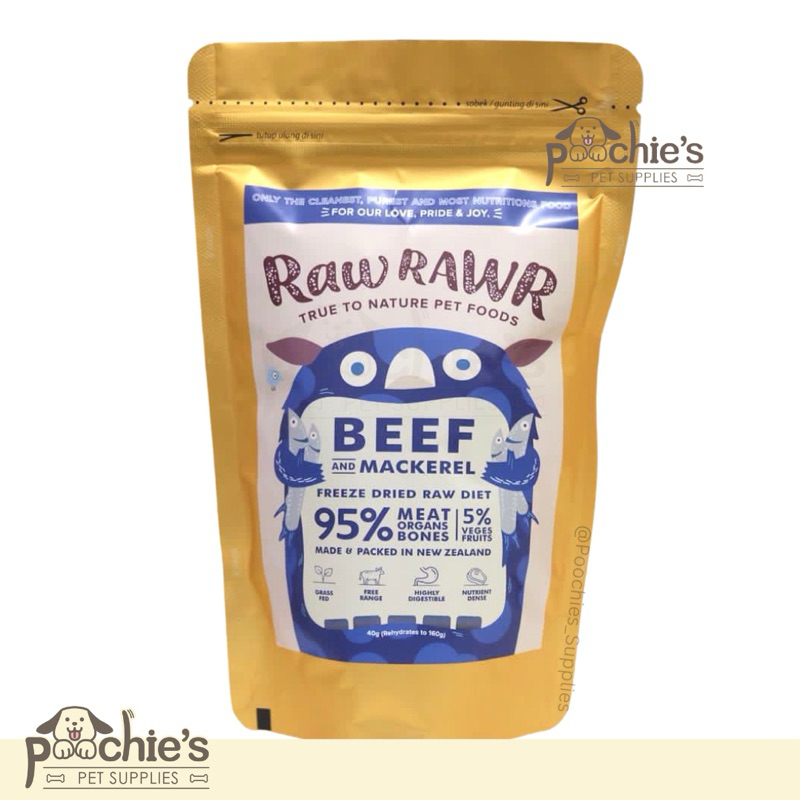 Jual Raw rawr beef mackerel freeze dryed food 40g | Shopee Indonesia