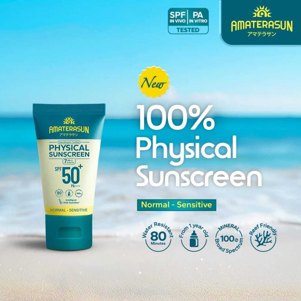 Jual AMATERASUN PHYSICAL SUNSCREEN SPF 50+ PA++++30GR | Shopee Indonesia