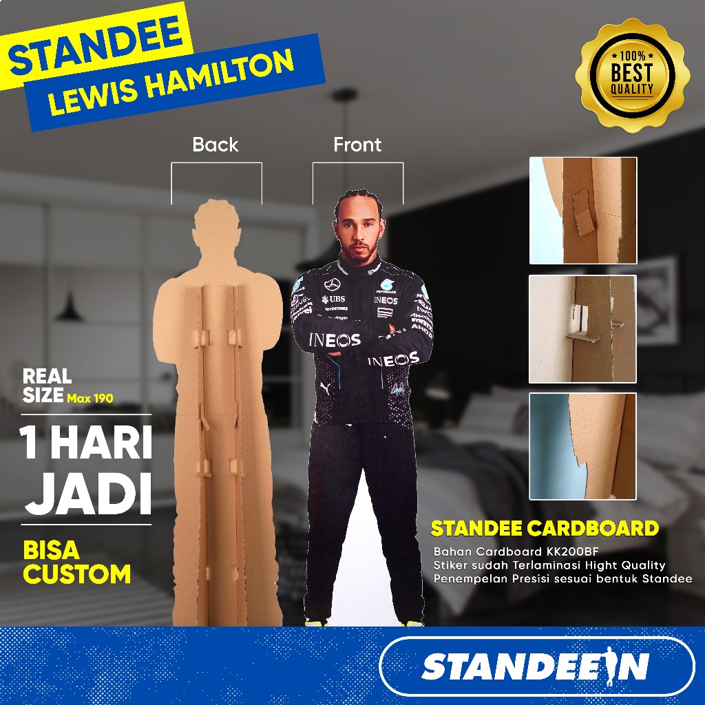 Jual Standee Lewis Hamilton / Human Standee Figure | Shopee Indonesia
