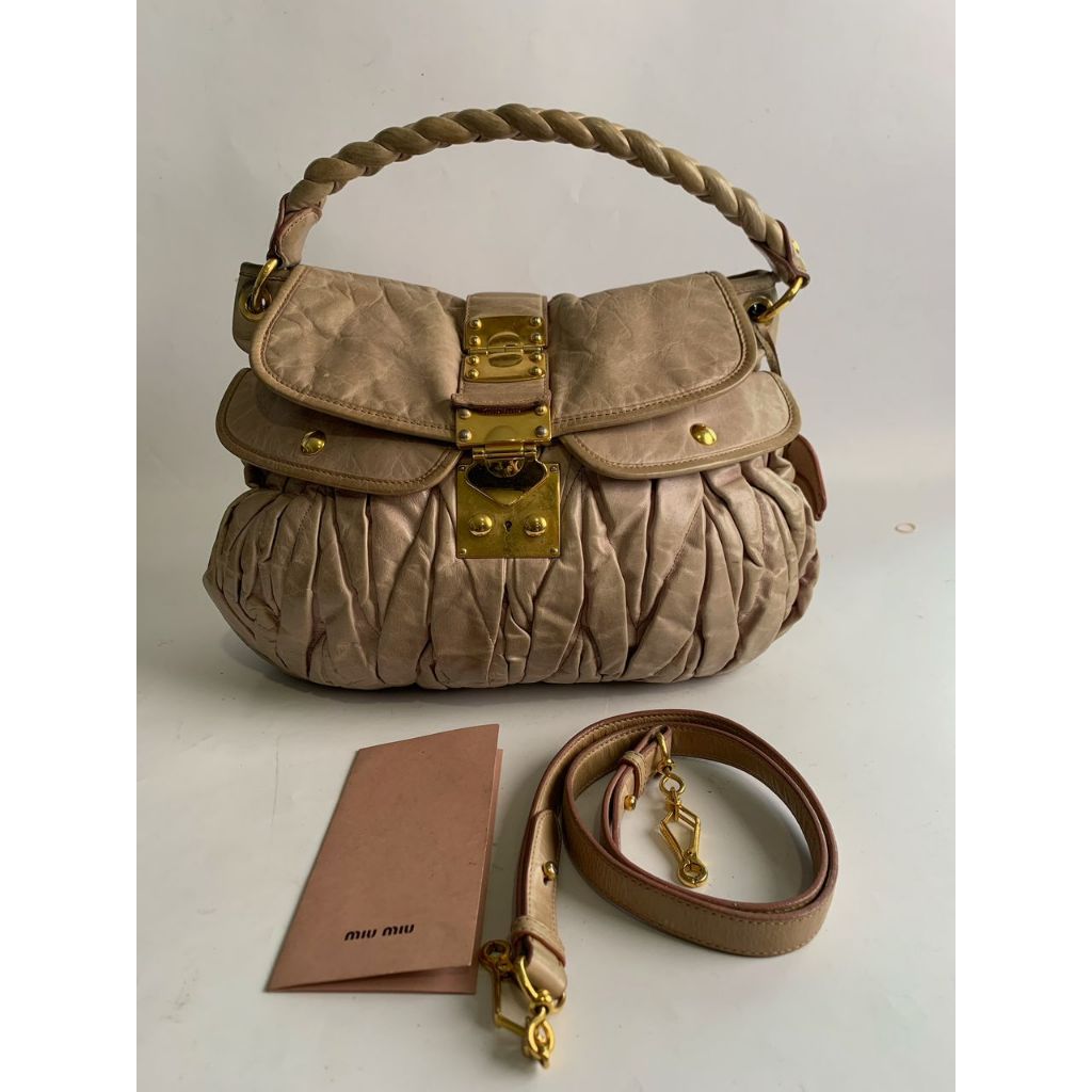 Jual MIU MIU COFFER BAG PRELOVED - AUTHENTIC MIU MIU | Shopee Indonesia