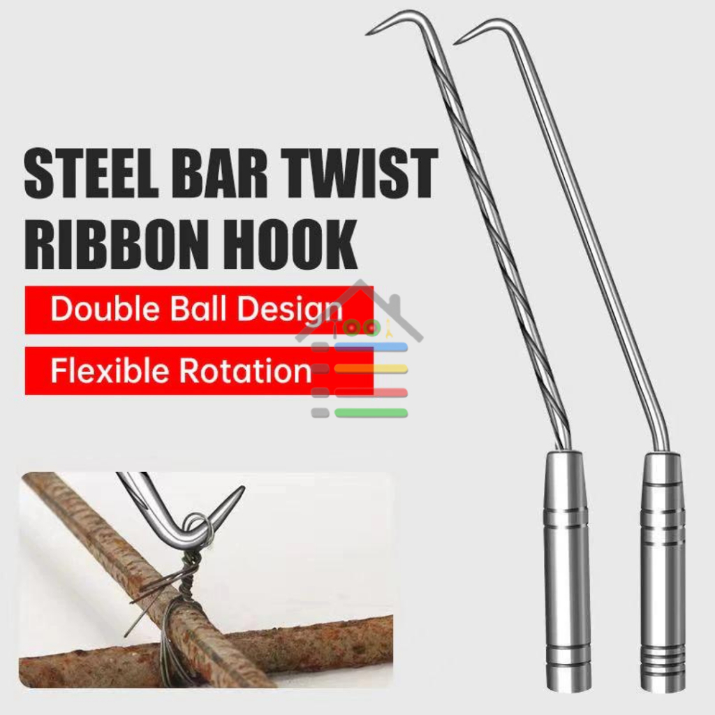 Jual ALAT IKAT KAWAT BENDRAT REBAR TWIST RIBBON HOOK | Shopee Indonesia