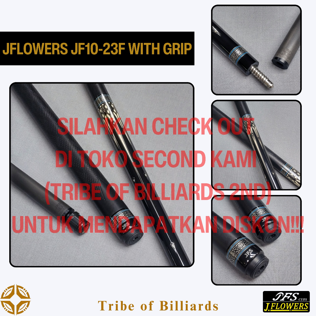 Jual JFLOWERS - Stick Billiard - JF10-23F (with grip) | Shopee Indonesia