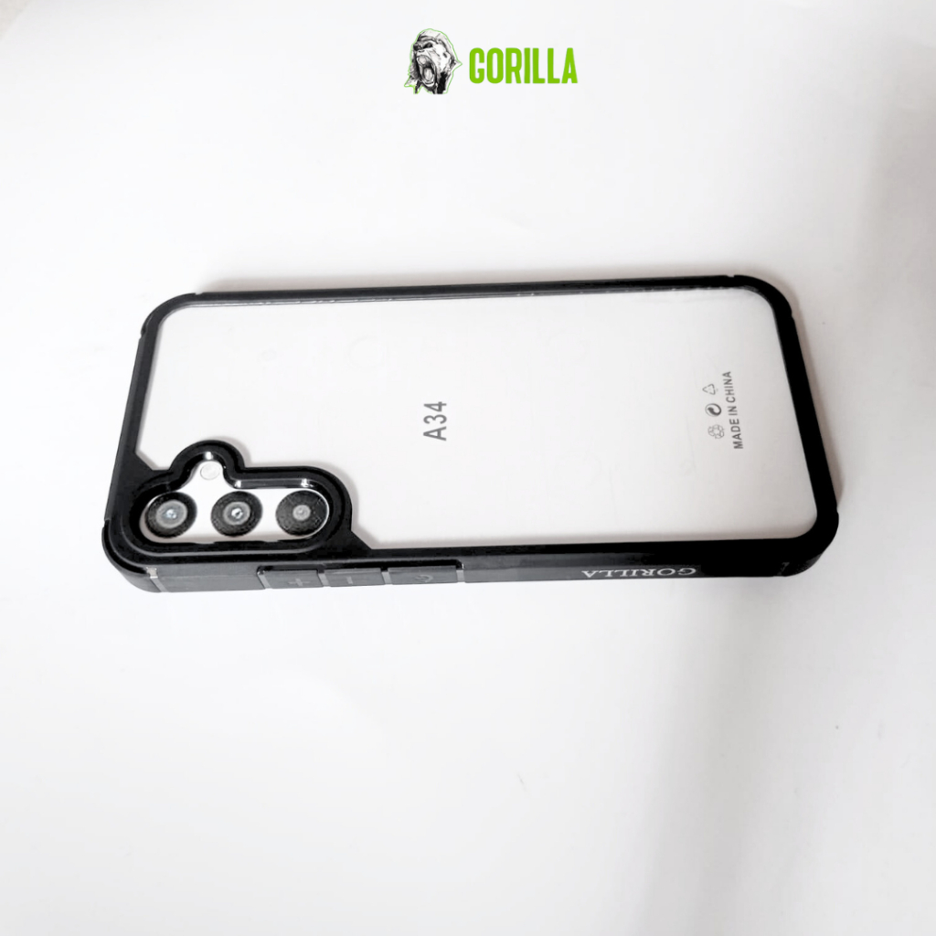 Jual GORILLA - Case Shockproof Samsung Bumper Crystal Clear | Shopee ...