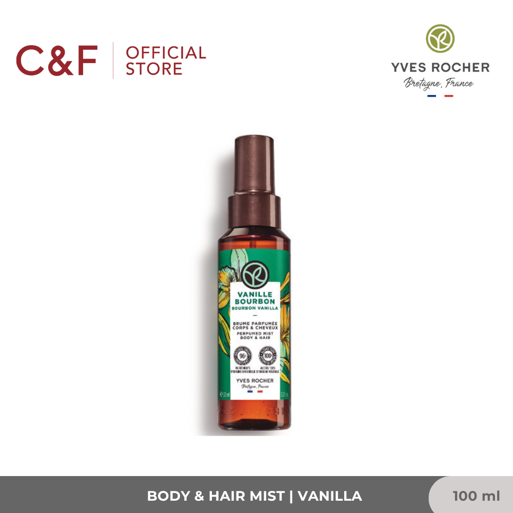 Jual Yves Rocher Bourbon Vanilla Perfumed Mist Hair & Body 100 ml ...