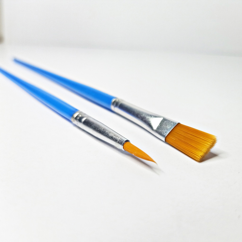 Jual Kuas Lukis Flat Nilon / Nylon Brush Paint, Cat Air dan Akrilik ...