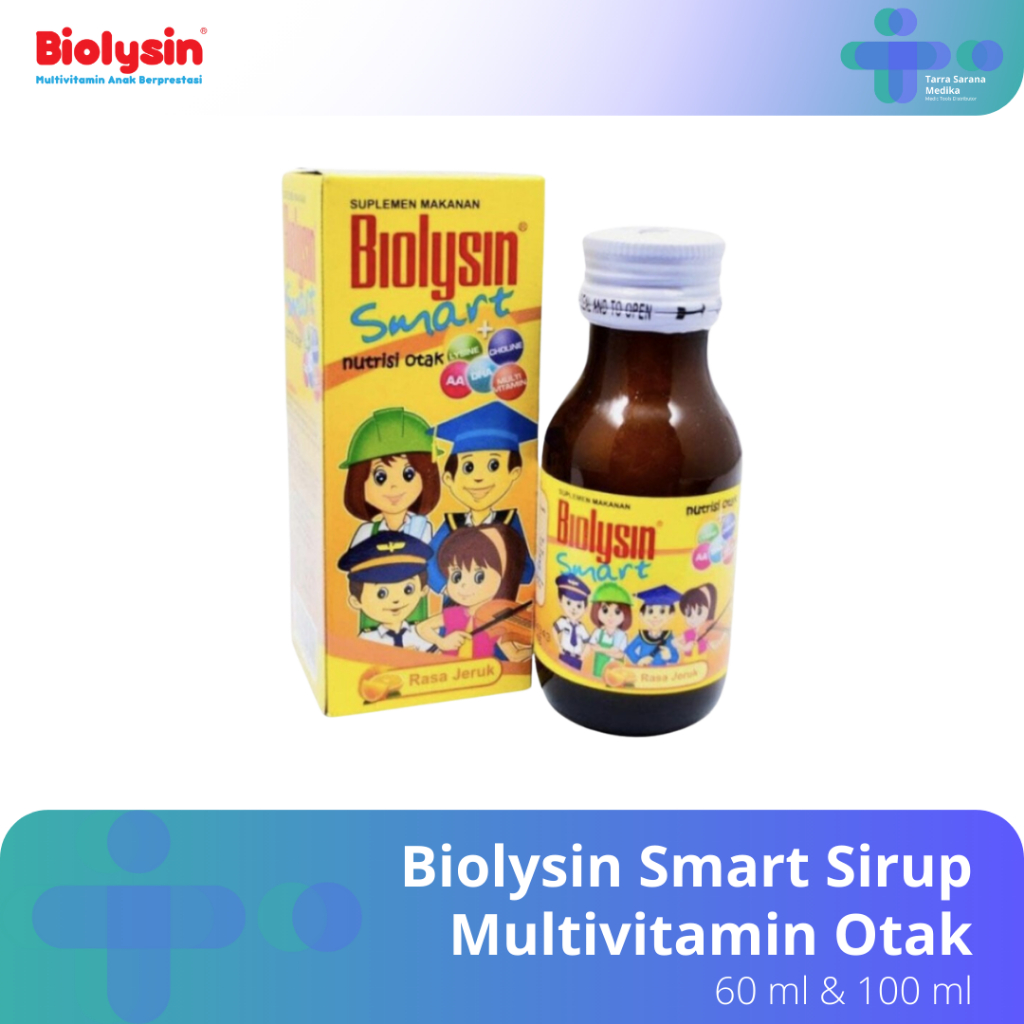 Jual Biolysin Smart Sirup Multivitamin Otak 60 ml & 100 ml | Shopee ...