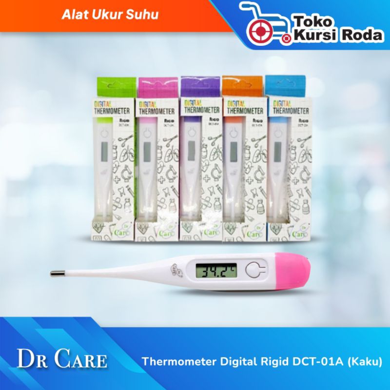 Jual Dr Care Thermometer Digital Rigid DCT-01A / Thermometer Digital Kaku | Shopee Indonesia
