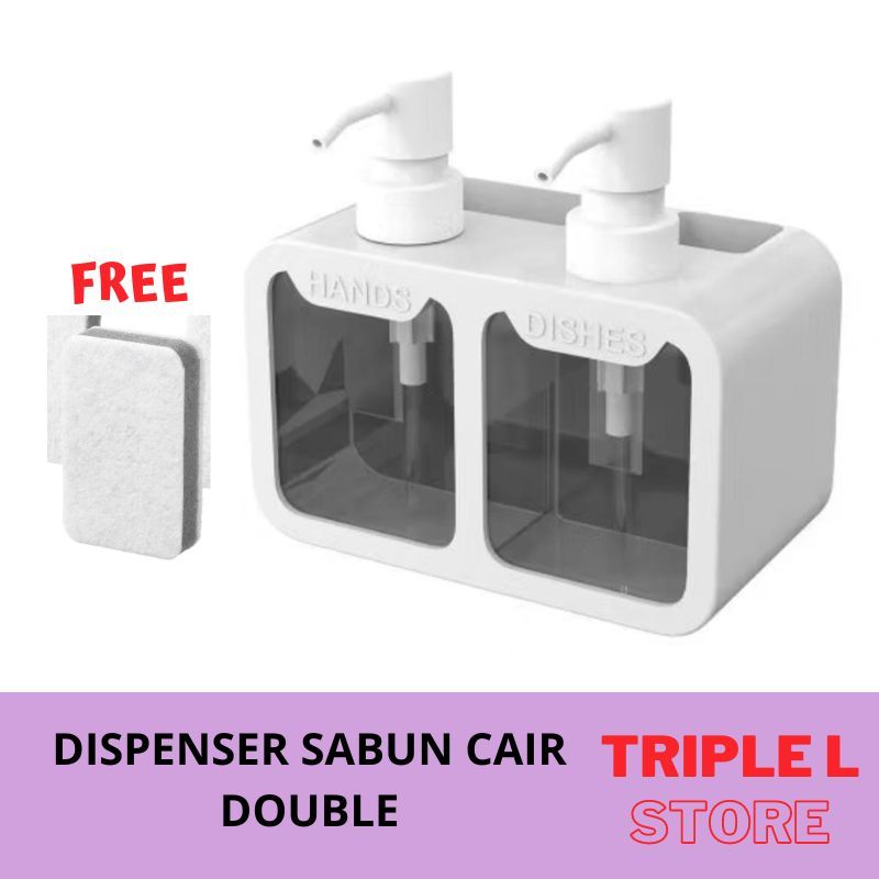 Jual INFORMA Dispenser Tempat Sabun Cair Double Spons Washtafel Cuci ...