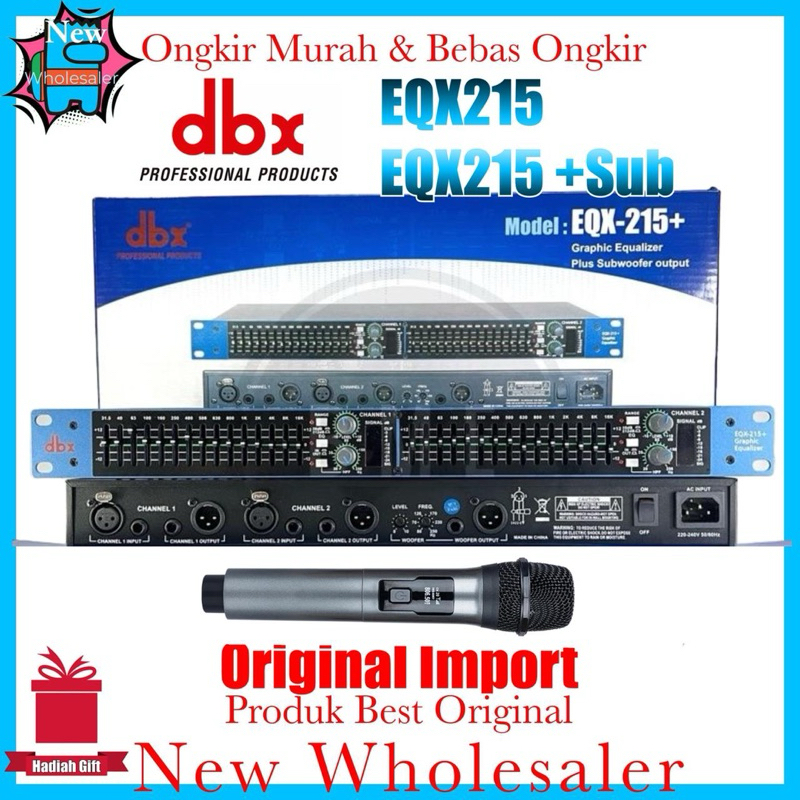 Jual Equaliser D.B.X EQX215 graphic EQX215Plus Suara jernih Bersih Original Import | Shopee ...