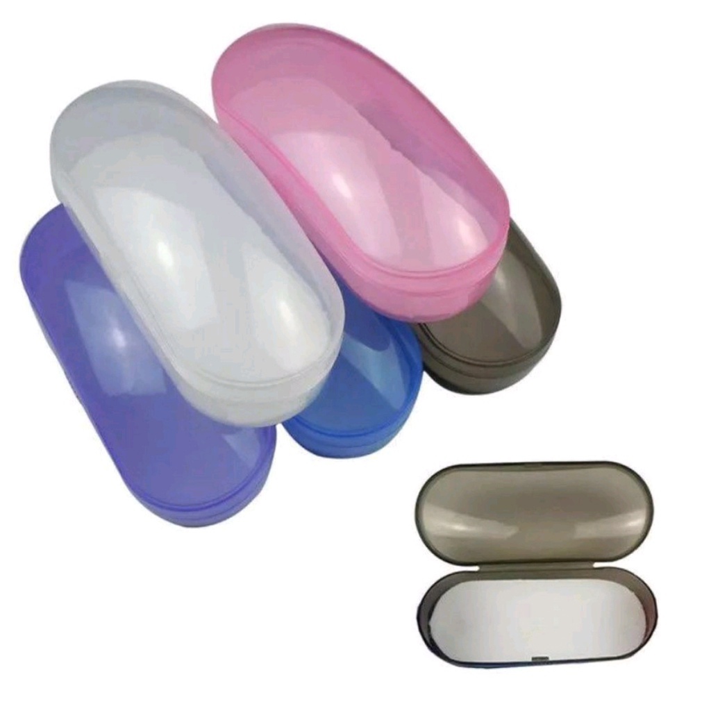 Jual Kotak Kacamata Box dan Lap Kaca mata Transparant Tempat Kacamata ...