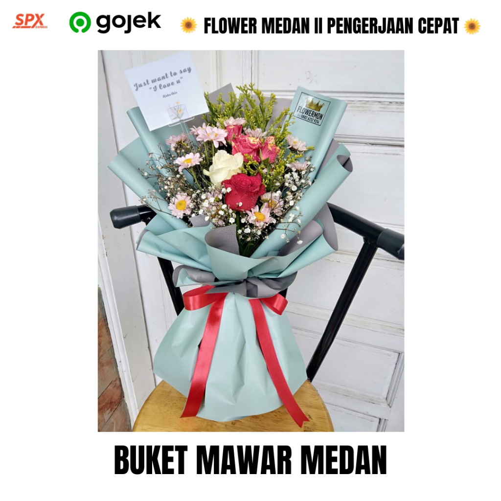 Jual flower medan bunga mawar segar wisuda ulang tahun anniversary ...