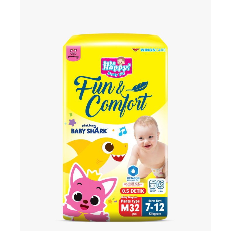 Jual BABY HAPPY PINKFONG M32/L28 | Shopee Indonesia