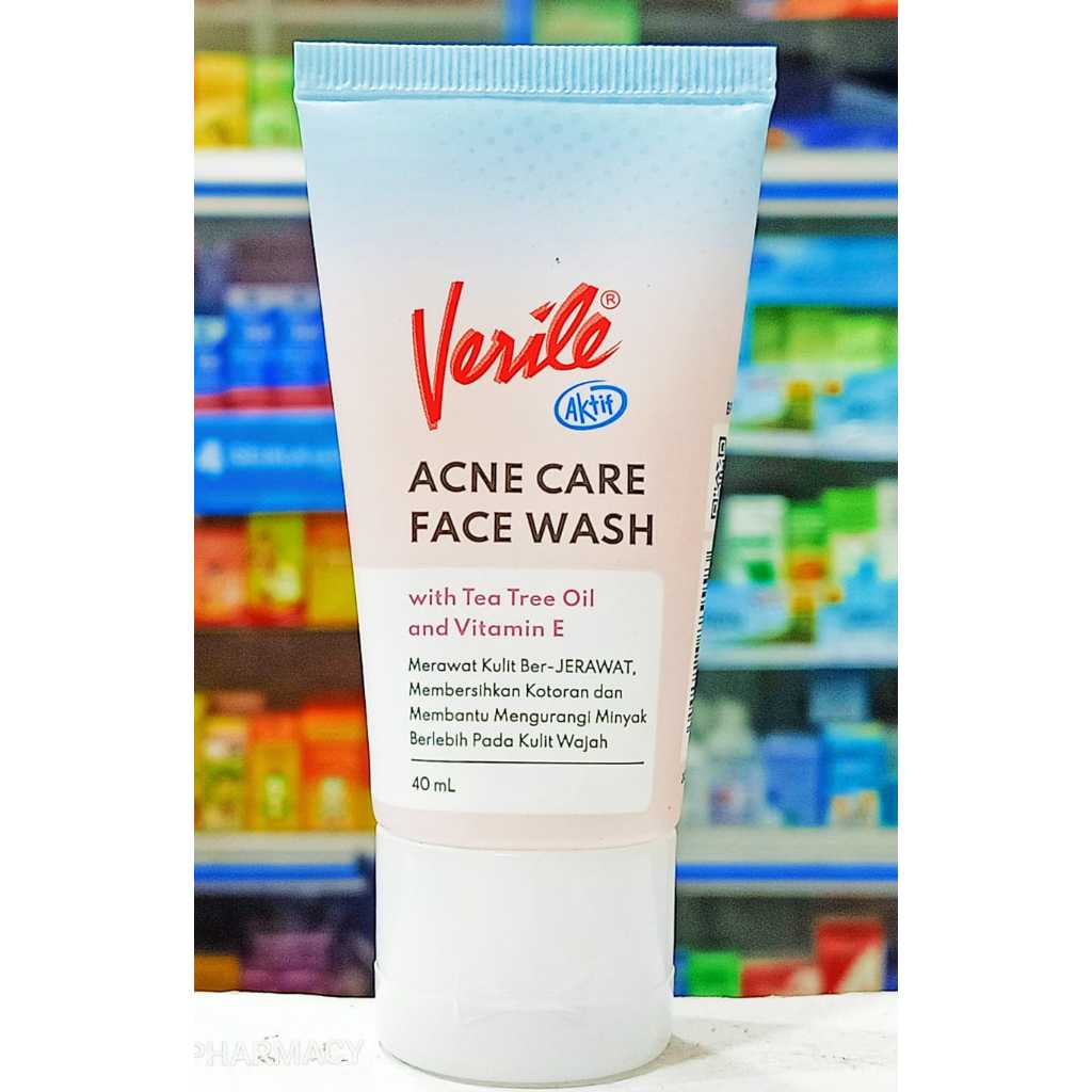 Jual Verile 𝐀𝐜𝐧𝐞 𝐂𝐚𝐫𝐞 𝐅𝐚𝐜𝐞 𝐖𝐚𝐬𝐡 𝟒𝟎𝐌𝐋 - Mengatasi Jerawat | Shopee Indonesia