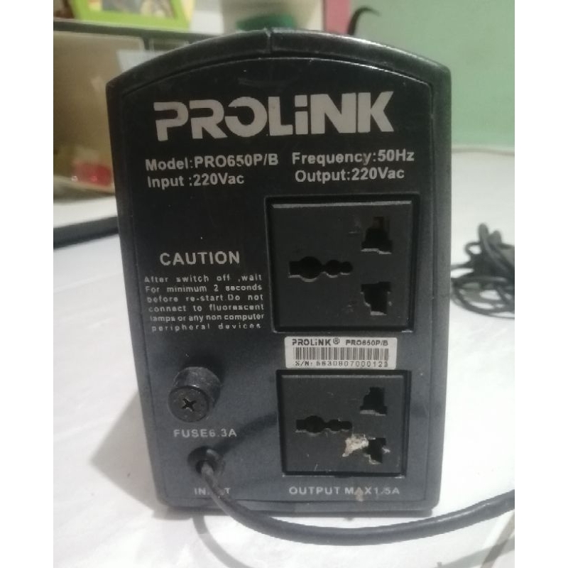 Jual UPS PROLINK/CADANGAN LISTRIK (baca deskripsi) | Shopee Indonesia