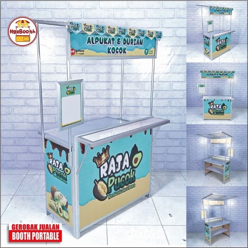 Jual Booth portable gerobak lipat meja depan display jualan bisa ...