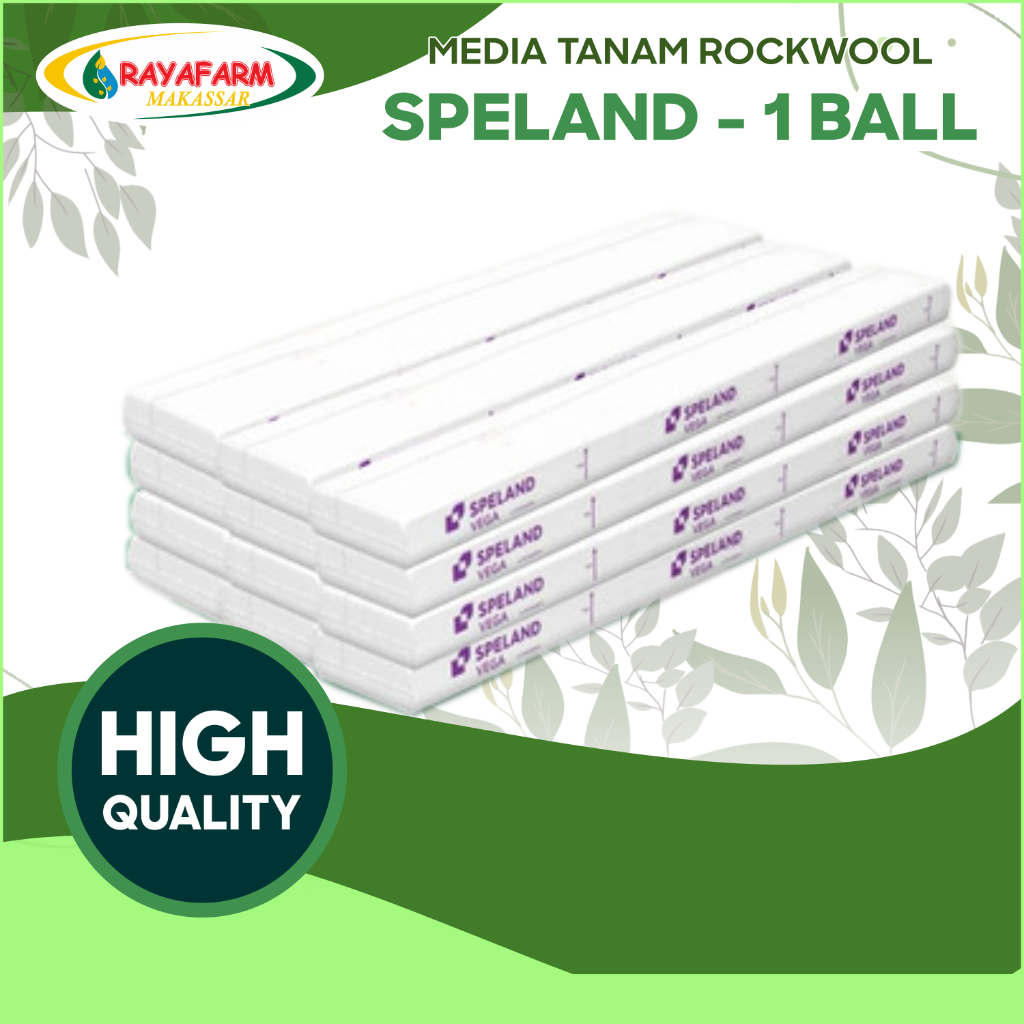 Jual Rockwool Hidroponik Speland 1 Ball Rockwol isi 12 Slab. | Shopee ...