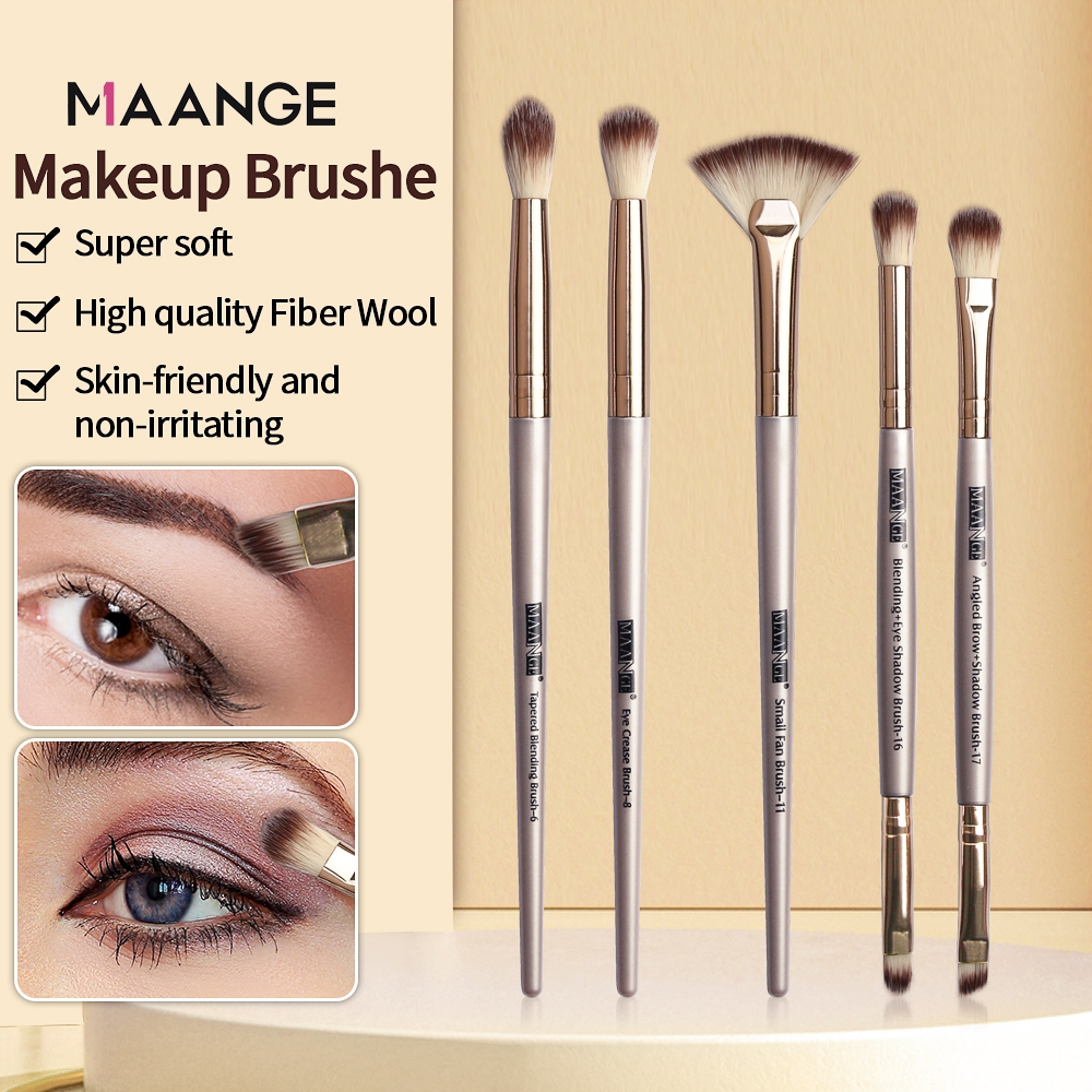 Jual MAANGE 5Pcs Makeup Brush Eye Brush Kit Multi-use Professional Kuas ...