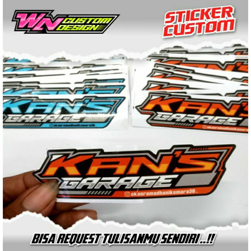 Jual STIKER NAMA CUSTOM, STIKER RACING | Shopee Indonesia