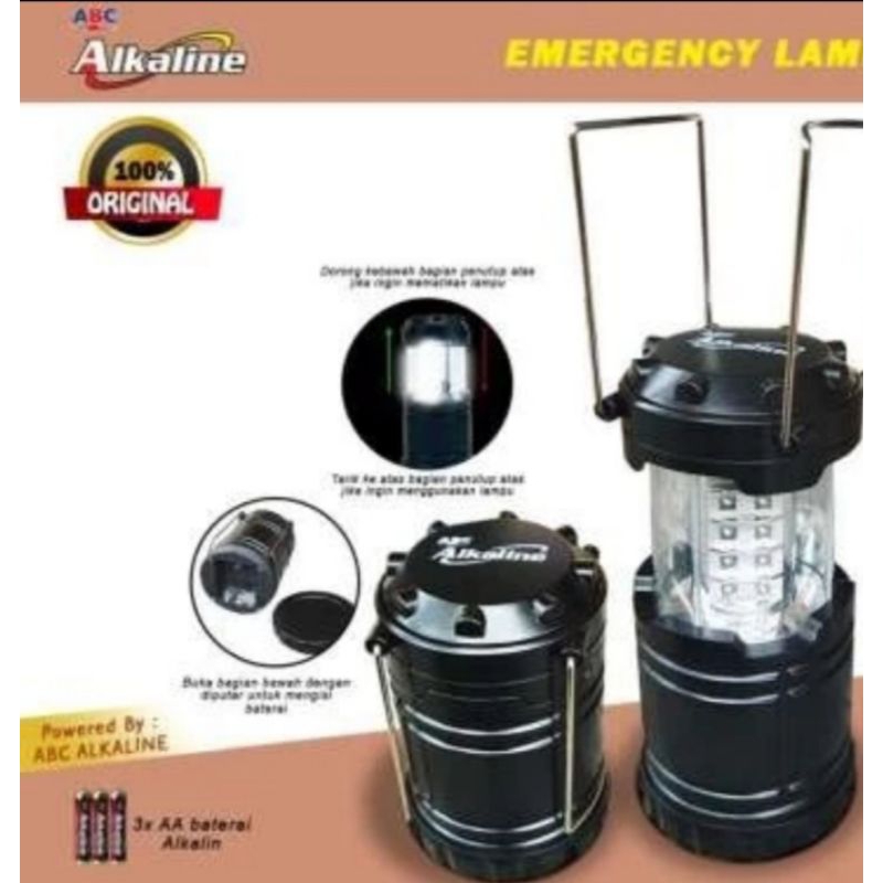 Jual lampu emergency Alkaline LED pakai baterai | Shopee Indonesia