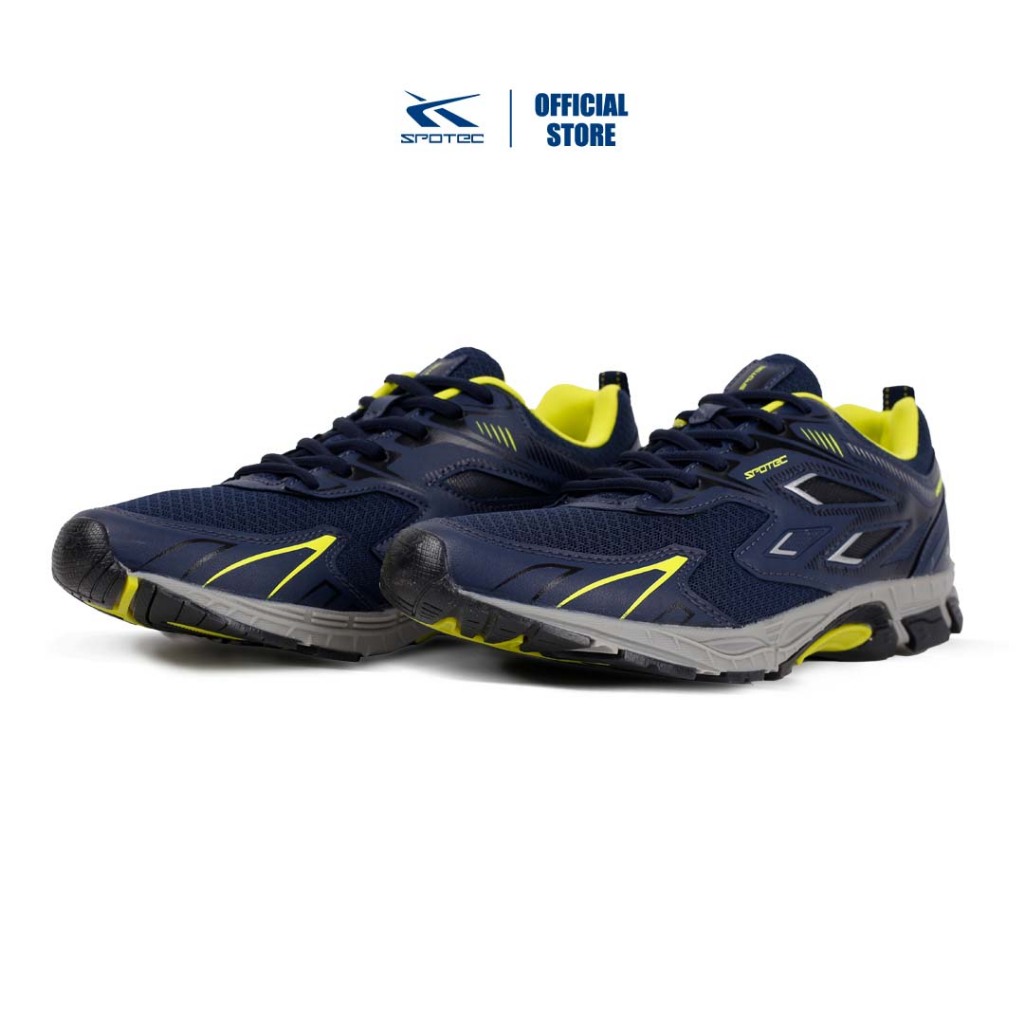 Jual Spotec Running Venture Sepatu Lari Pria Wanita - Biru Tua Hijau ...