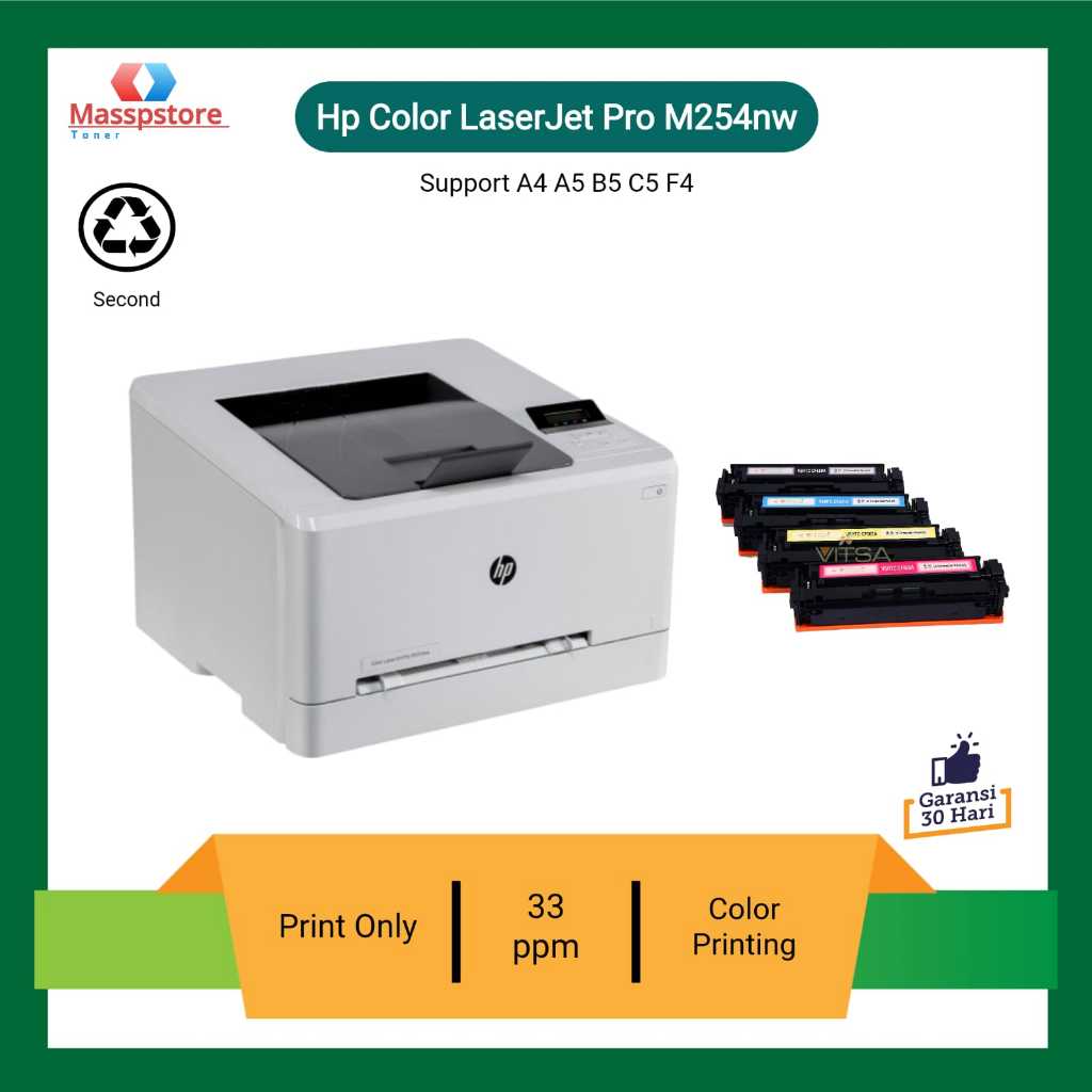 Jual Printer Color LaserJet Pro M254nw Print Only werles Network ...