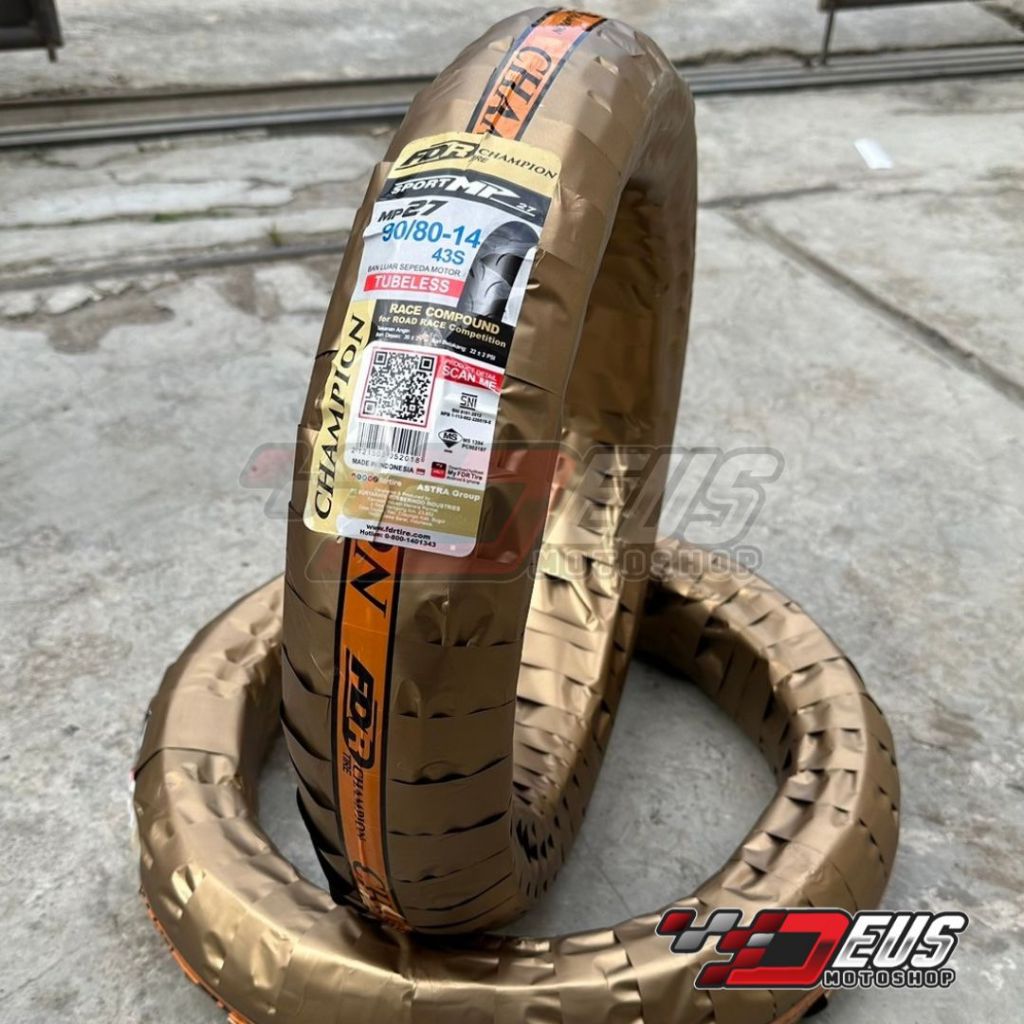 Jual PAKET BAN FDR SPORT MP 27 RING 14 RACE COMPOUND 90 80 | Shopee Indonesia
