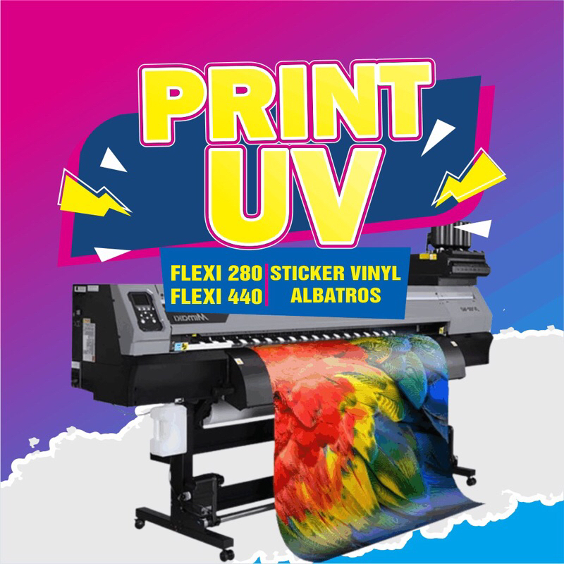Jual PRINT UV ROLL FLEXI 280 FLEXI 440 STICKER | Shopee Indonesia