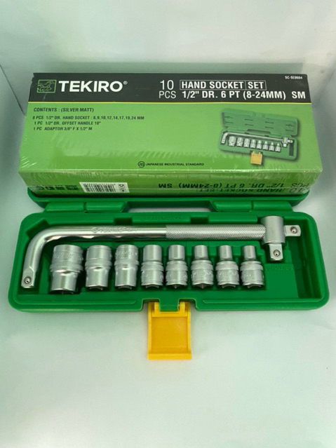 Jual Tekiro Kunci Sock Set 10 Pcs 1/2 Inch 6PT / Kunci Sock Set 10 Pcs Tekiro Original | Shopee ...