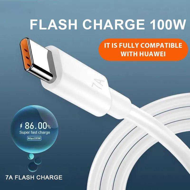 Jual Kabel Data Fast Charging 100W 7A USB Data Litive Type-C Original ...
