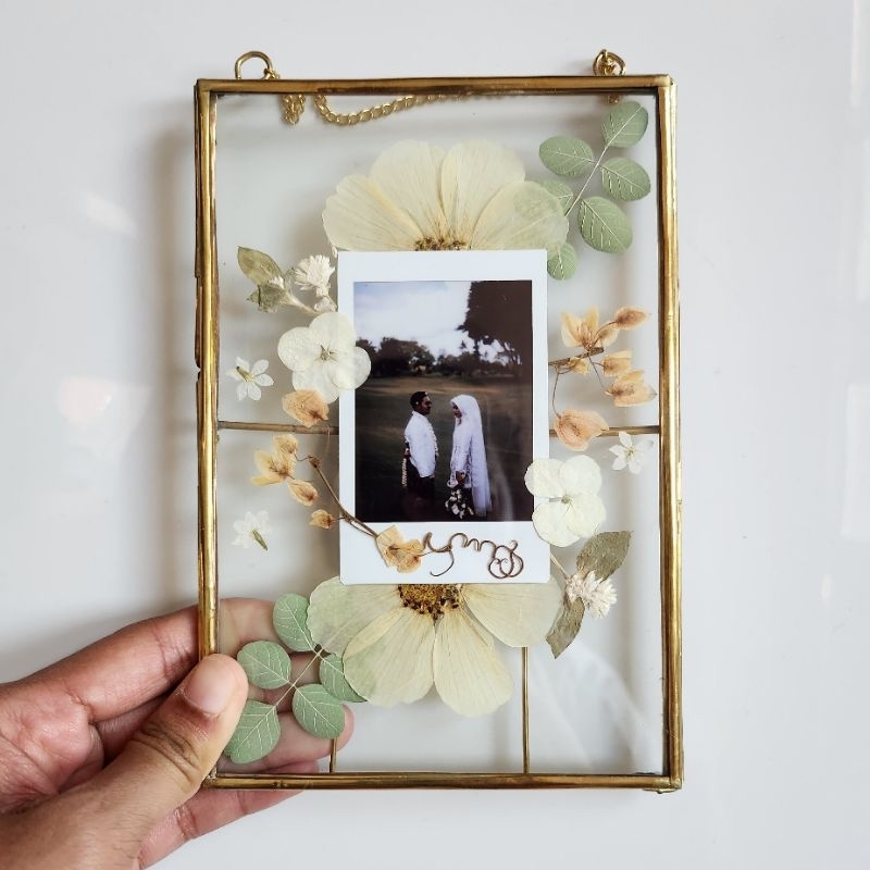 Jual [READY] PUTIH Size 5R - Dried Pressed Flower Frame Bunga Kering ...