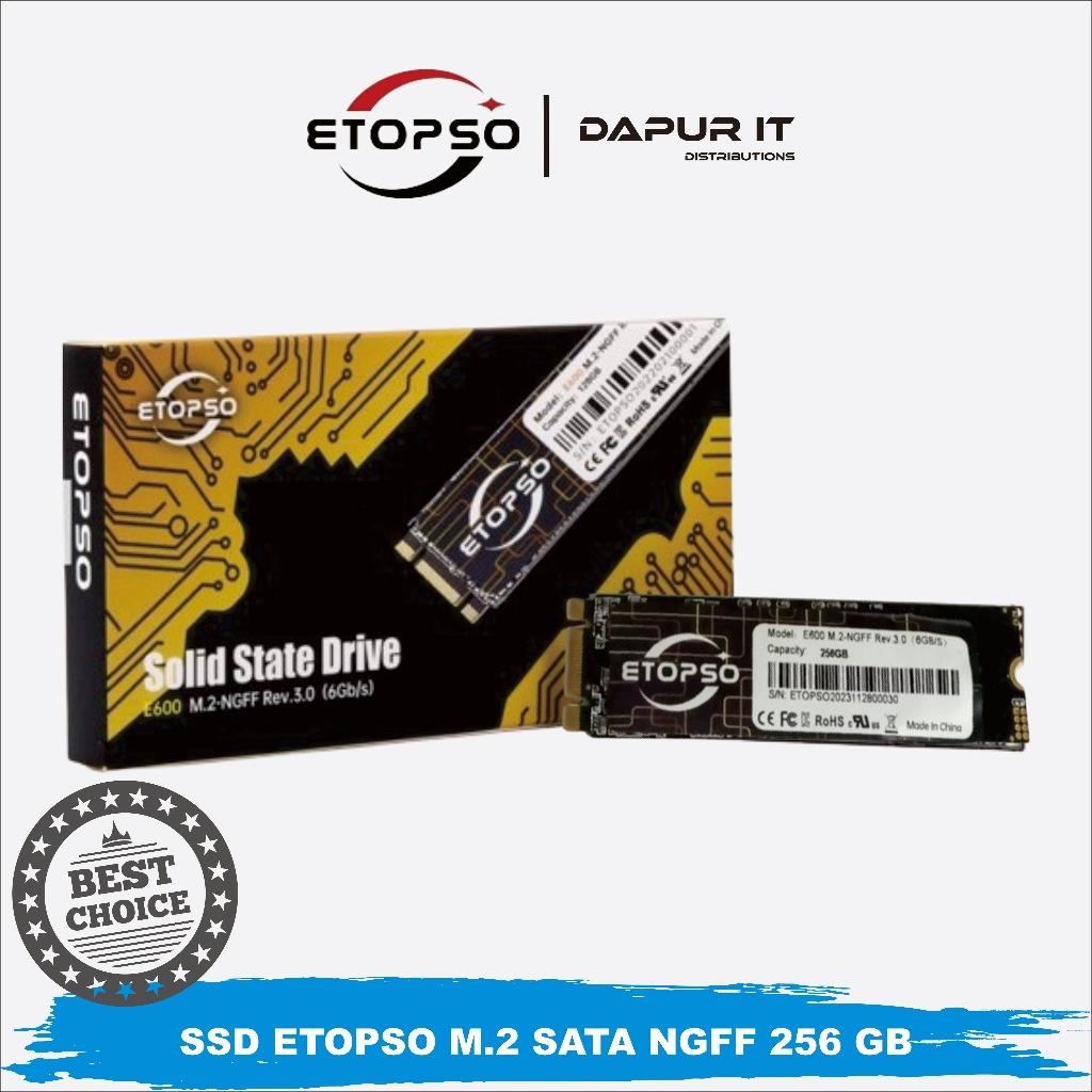 Jual etopso Ssd M2 Sata ngff 256 GB | Shopee Indonesia