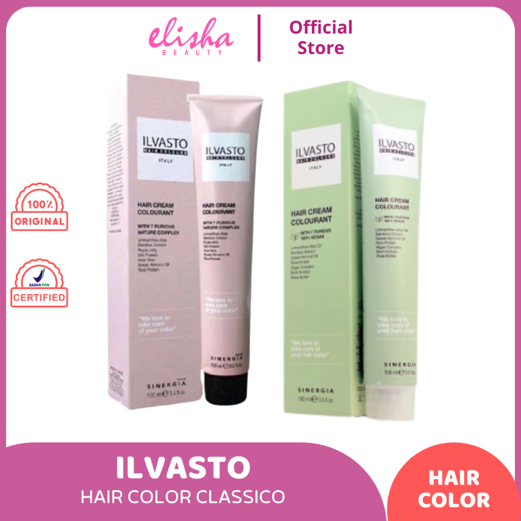 Jual ILVASTO HAIR COLOR CLASSICO 100ML (KEMASAN BARU & LAMA) | Shopee ...