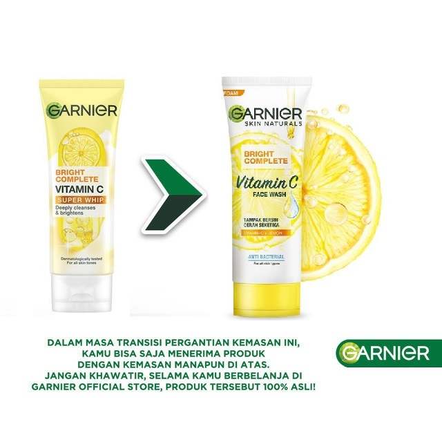 Jual Garnier Bright Complete Foam | Garnier Bright Complete Face Wash ...