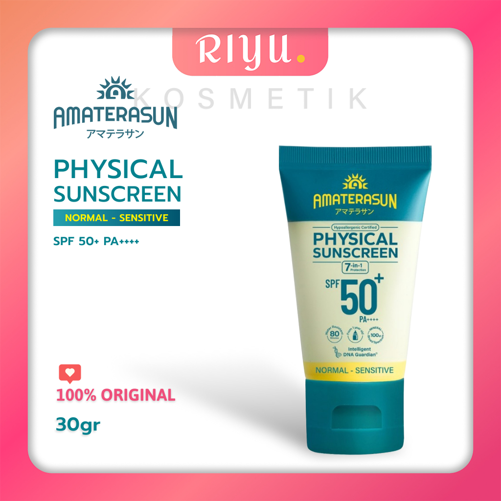 Jual AMATERASUN Physical Sunscreen SPF 50+ PA++++ 30gr - Sunscreen untuk Kulit Normal Sensitif ...
