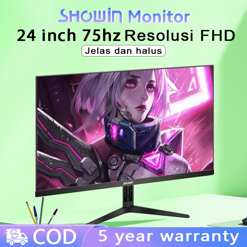 Jual SHOWIN Monitor PC 24 Inch Monitor LED dengan Kualitas Premium HDMI ...