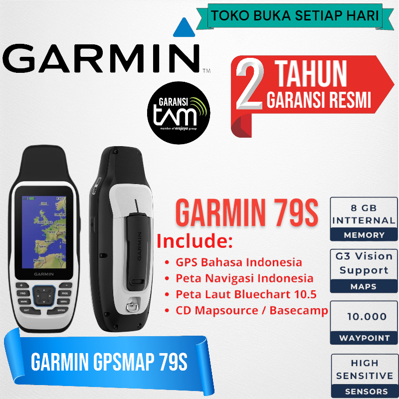 Jual Garmin 79s GPS 79s GPS Handheld Kapal Laut Marine Garansi Resmi ...