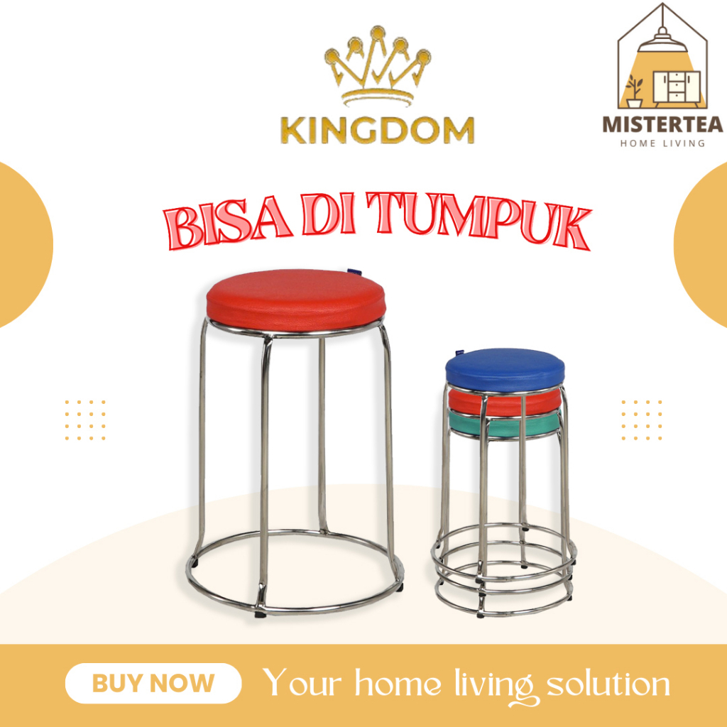 Jual [READY STOCK] KINGDOM KURSI CAFE BESI / OREO / BULAT / SUSUN ...