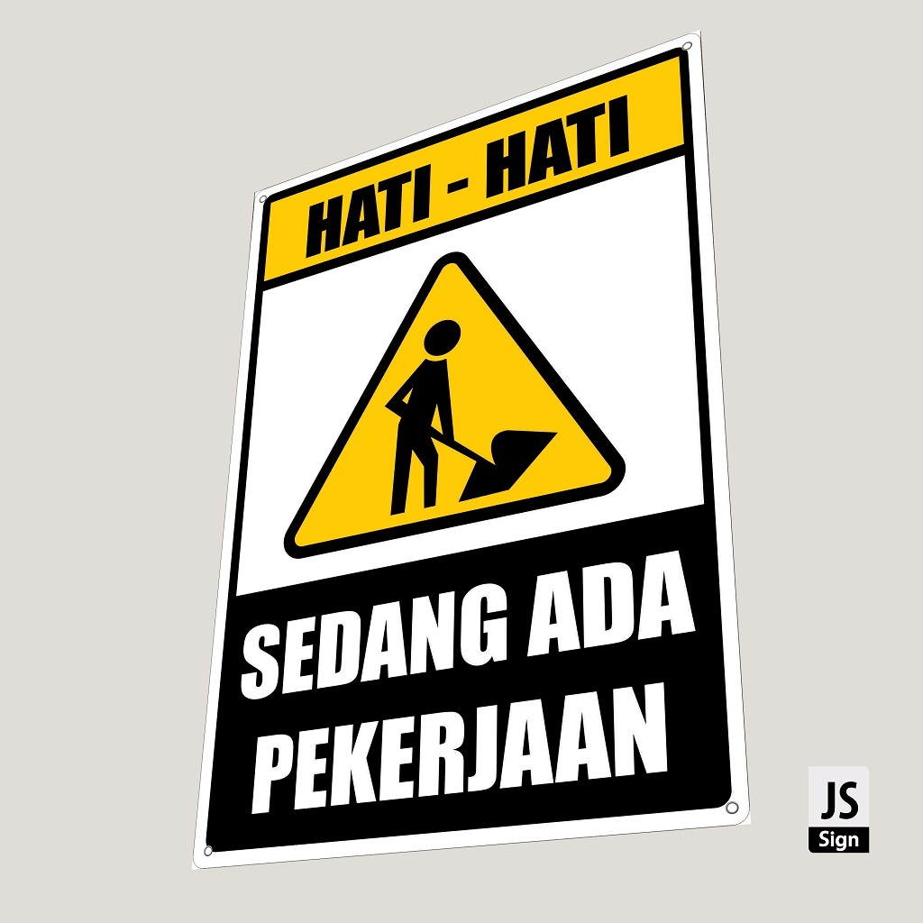Jual SPANDUK BANNER - SEDANG ADA PEKERJAAN | Shopee Indonesia